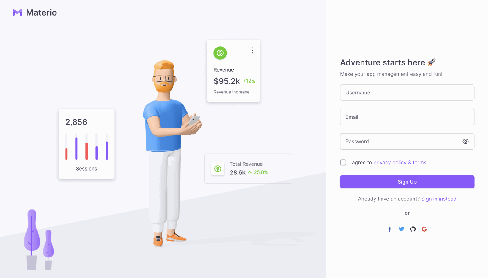 Materio - Vuetify Nuxtjs 3 Admin Template Materio - Vuetify Nuxtjs 3 Admin Template