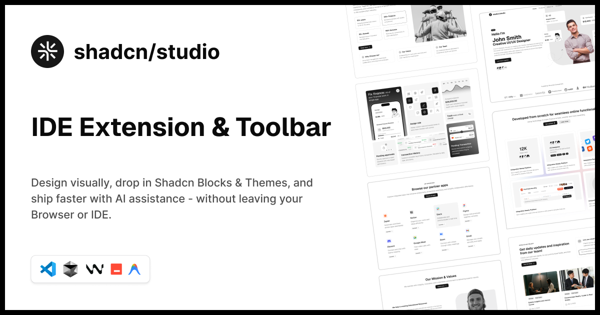 IDE Extension - Shadcn Studio