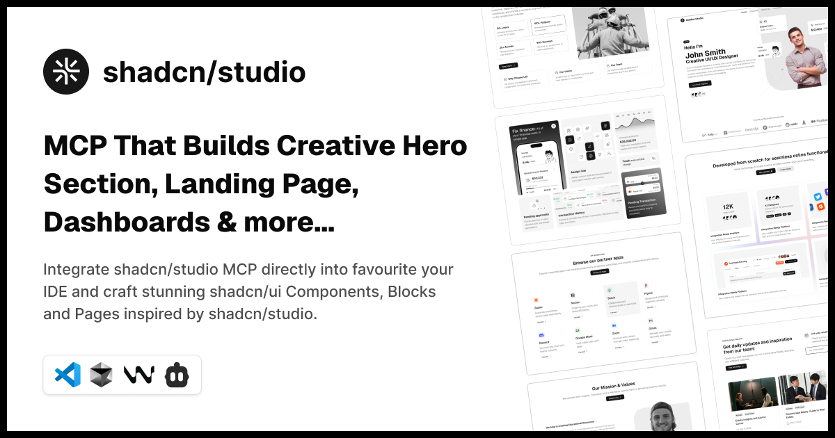 Shadcn MCP AI Builder - Shadcn Studio