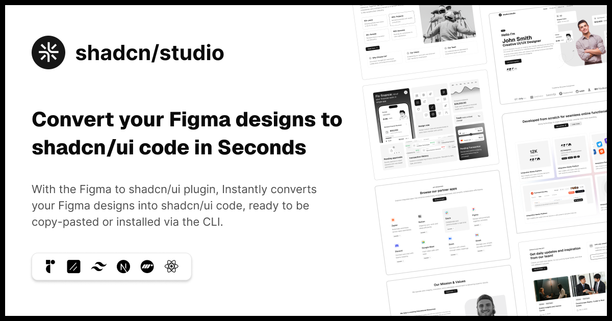 Shadcn Figma to Code Plugin - Shadcn Studio